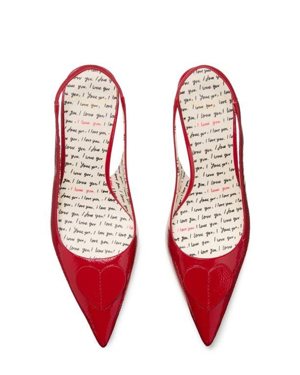 Kate Spade Lover Crinkle Patent Leather Slingback Pump in Red | Lyst