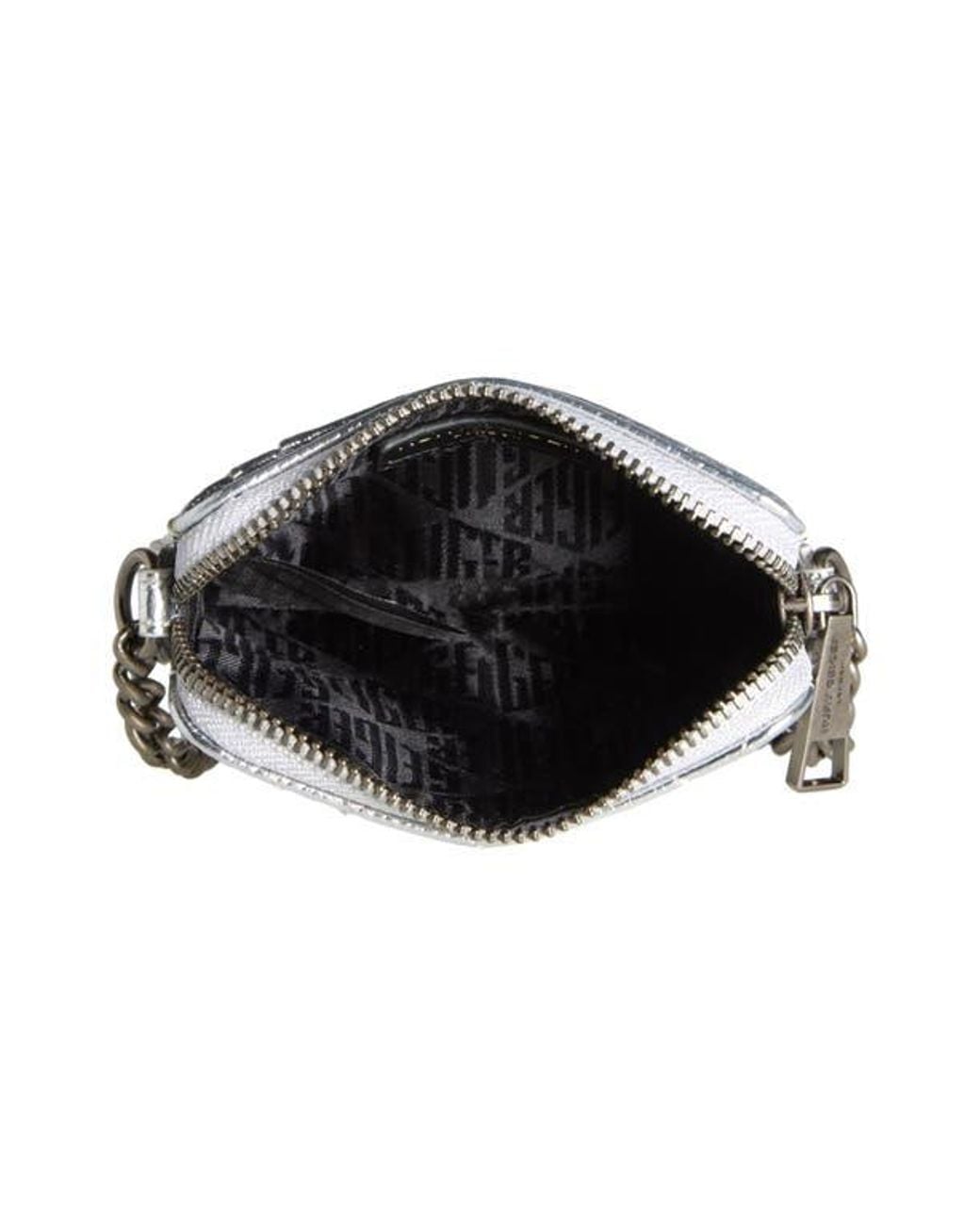 Kurt Geiger Micro Kensington Metallic Faux Leather Camera Bag | Lyst