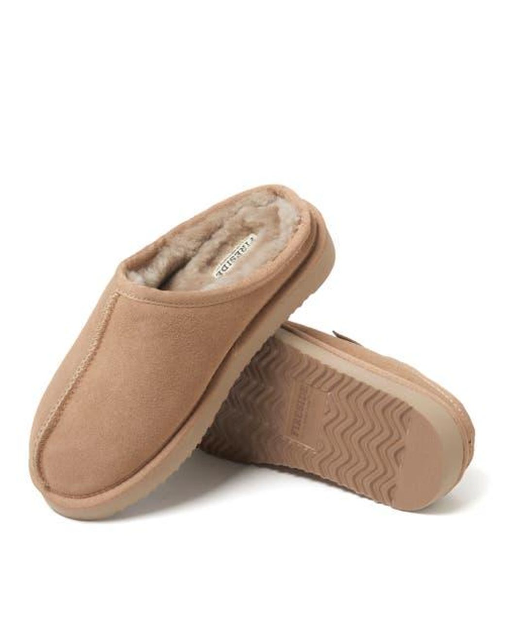Dearfoams Fireside Greta Genuine Shearling Clog Slipper in Brown | Lyst