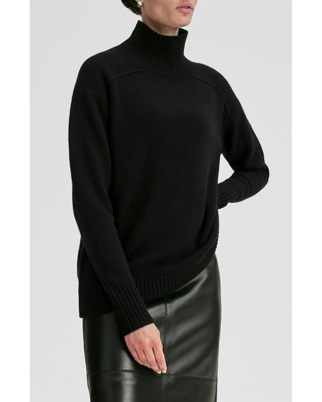 A.L.C. Archie Turtleneck Cashmere Sweater in Black | Lyst