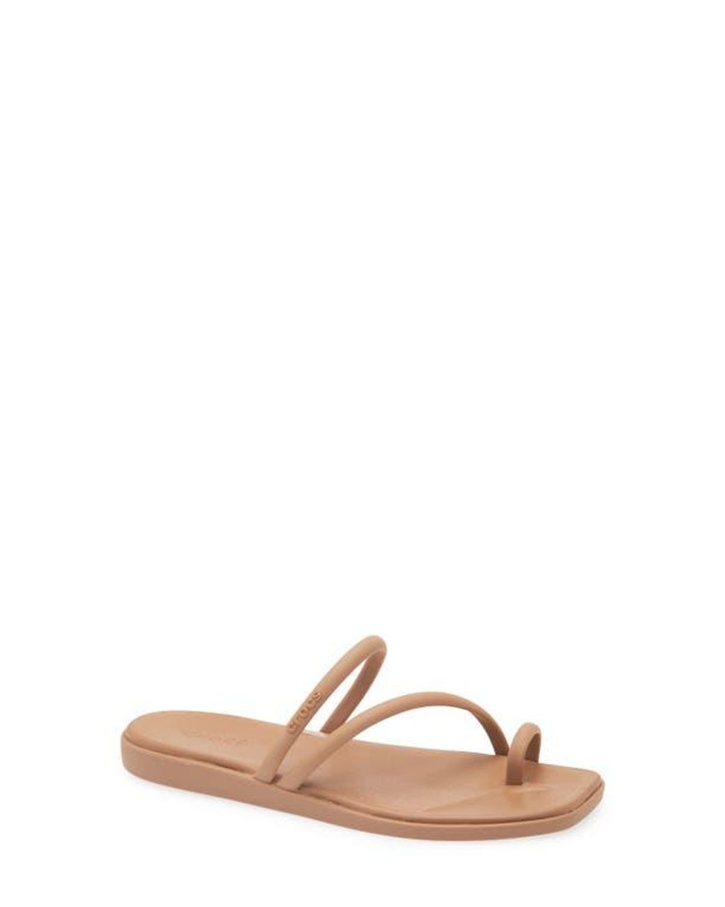 Crocs™ Miami Toe Loop Sandal in Brown | Lyst