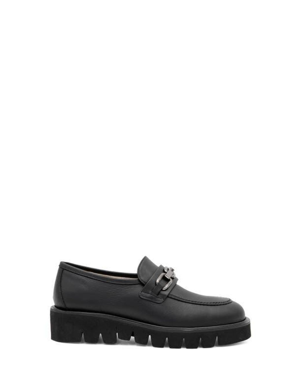 Amalfi by Rangoni Rimini Lug Sole Loafer in Black | Lyst