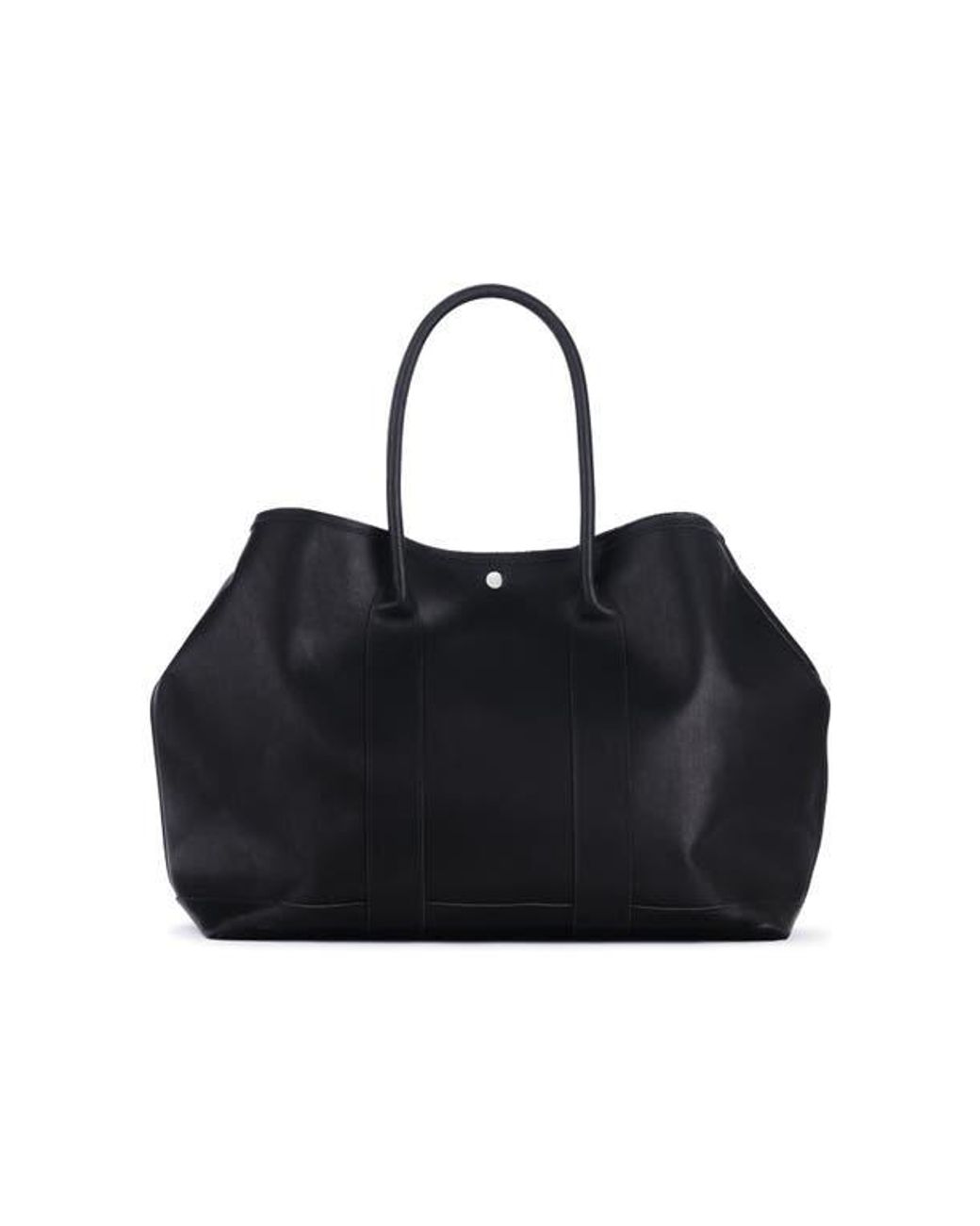 EZRA ARTHUR Audrey American Steer Leather Xl Tote Bag in Black | Lyst