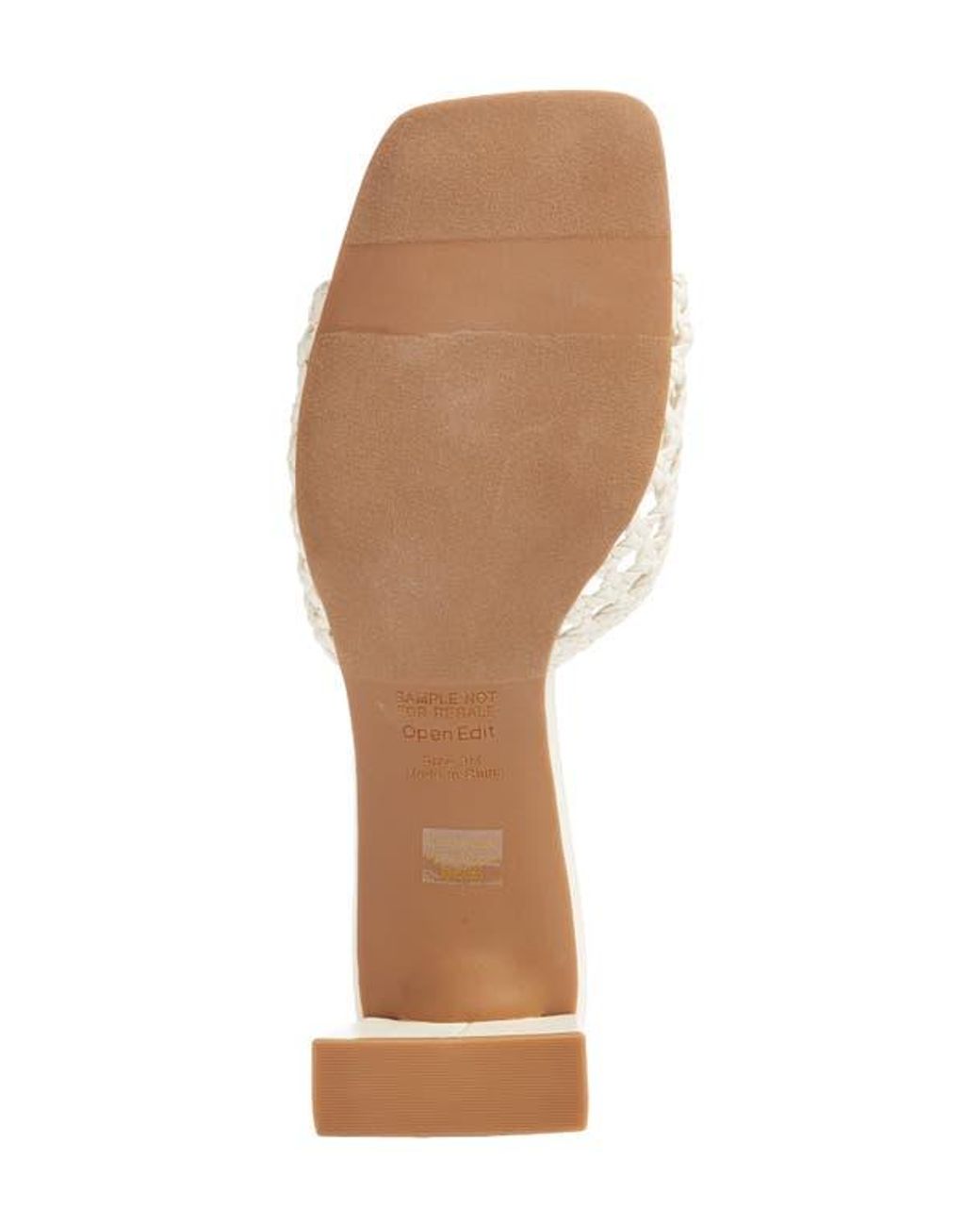 Open Edit Jaydin Slide Sandal in White | Lyst