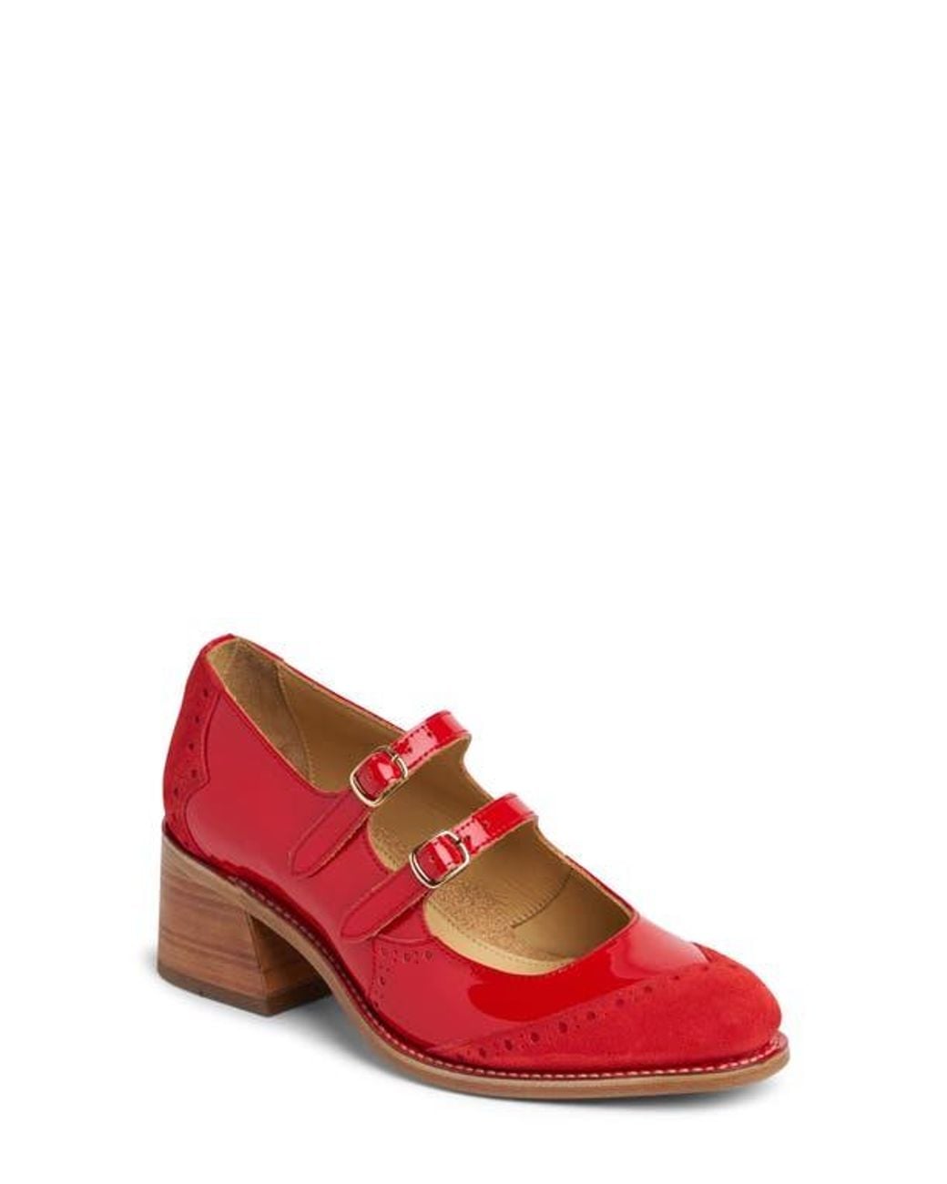 THE OFFICE OF US Miss Amelie Mary Jane Pump in Red | Lyst