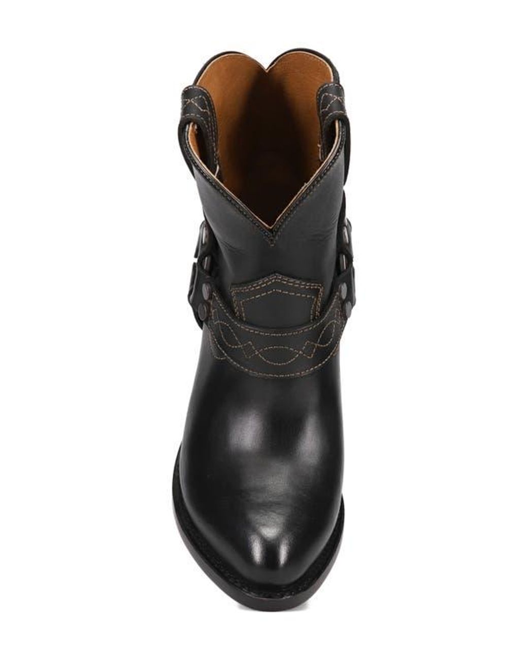 Frye Billy Short Harness Boots in Black | Lyst
