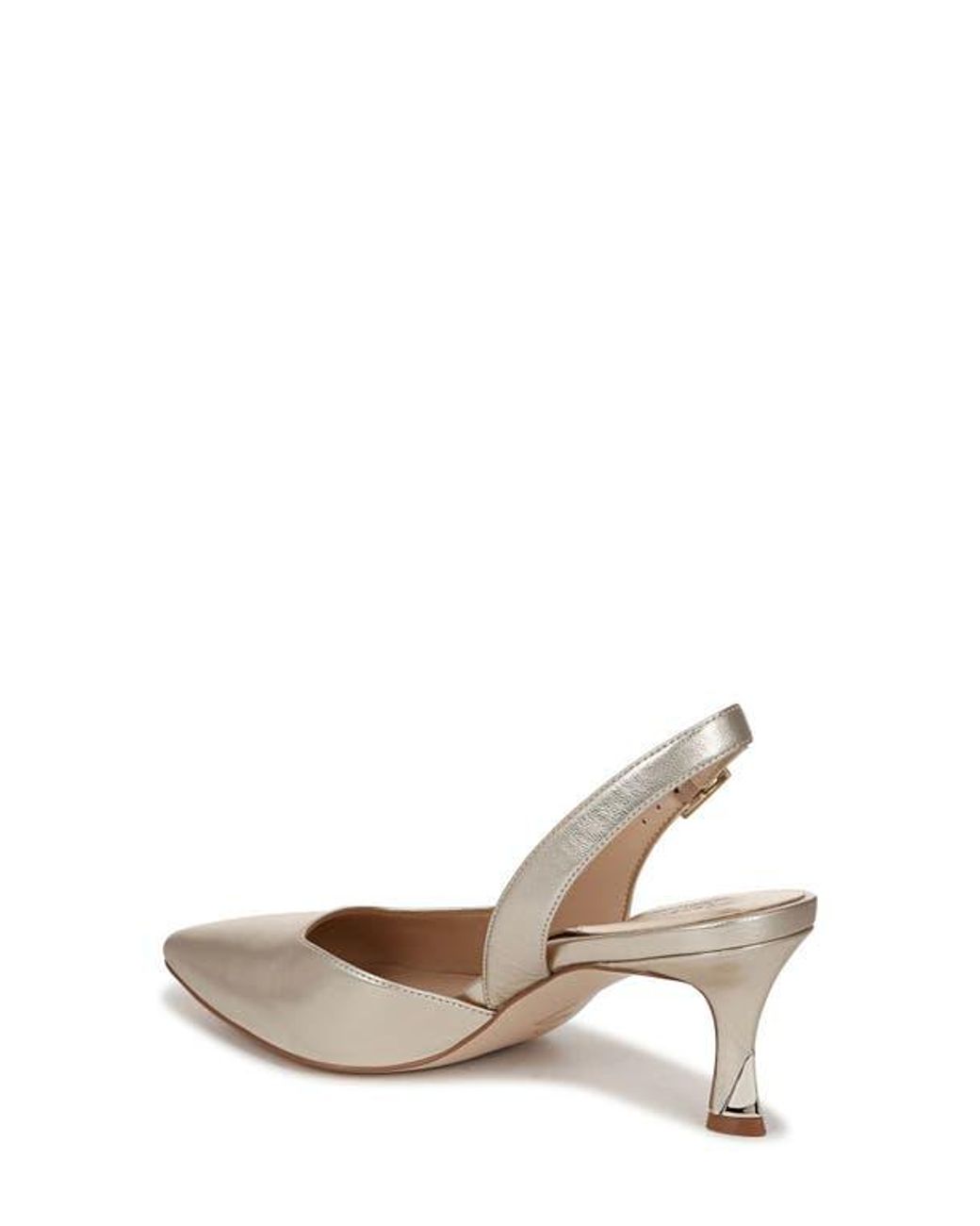 27 EDIT Naturalizer Felicia Slingback Pointed Toe Pump in White | Lyst