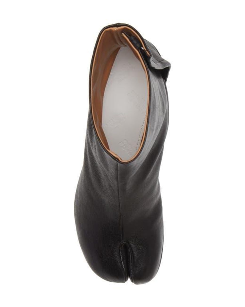 Maison Margiela Tabi Leather Boot in Black | Lyst