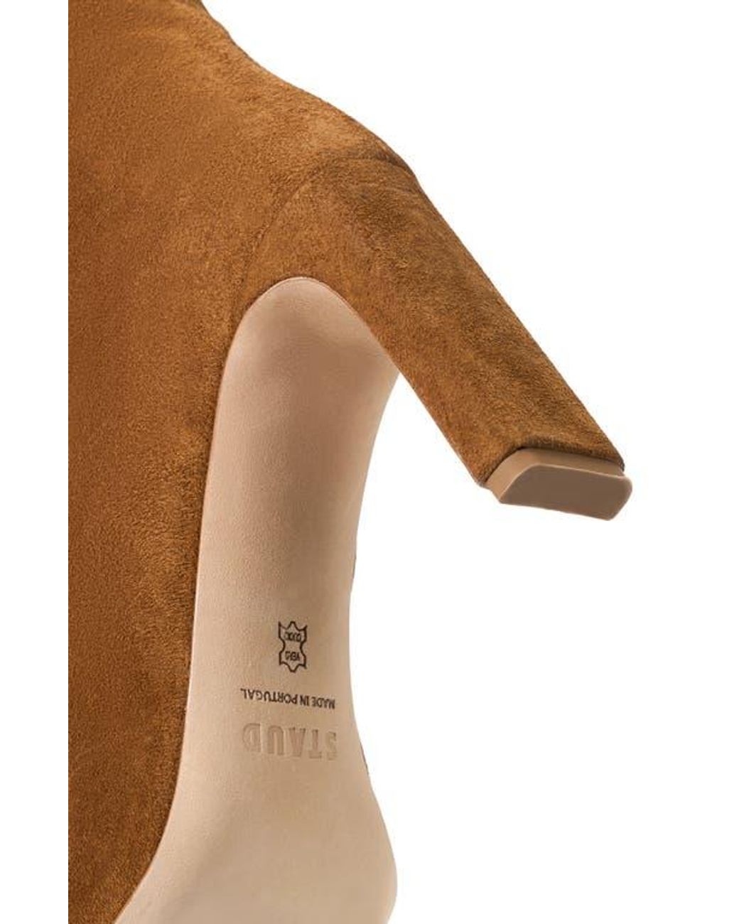 STAUD Wally High Heel Knee High Boot in Brown | Lyst