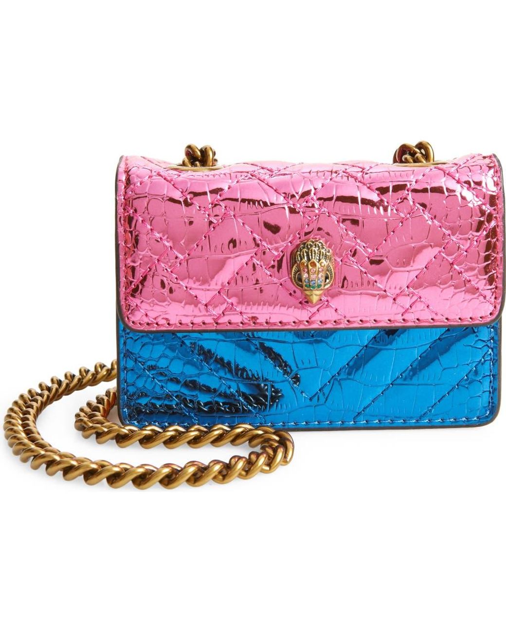 Kurt Geiger Shop Micro Kensington Crossbody Bag in Pink | Lyst