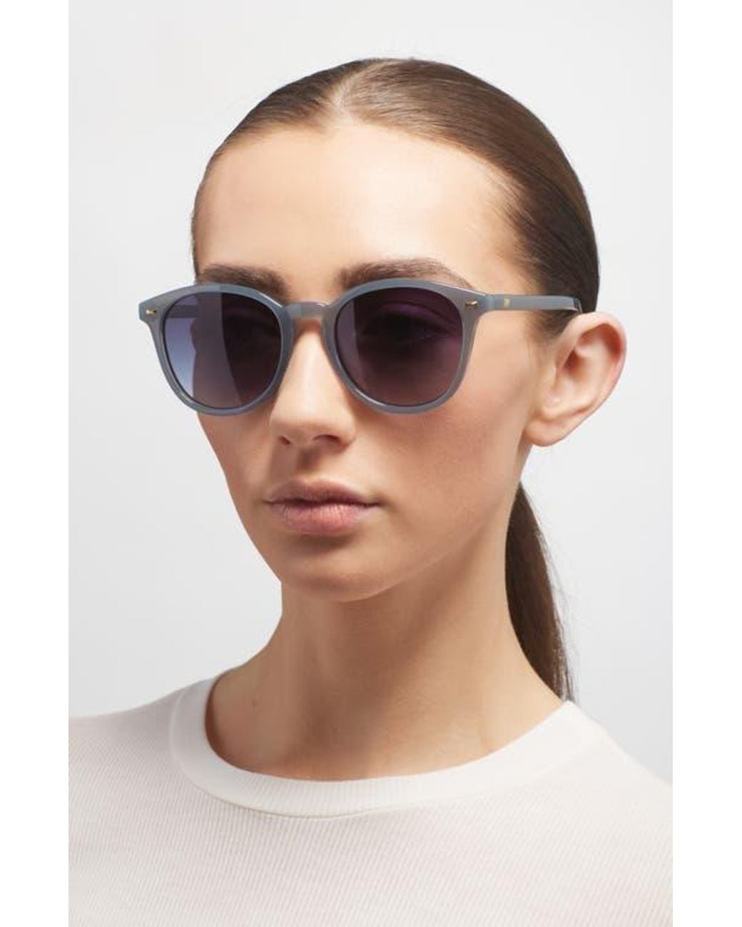 Le Specs Bandwagon 51Mm Square Sunglasses in Blue | Lyst