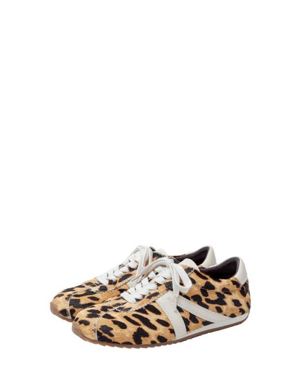 Linea Paolo Kova Genuine Calf Hair Sneaker in White | Lyst