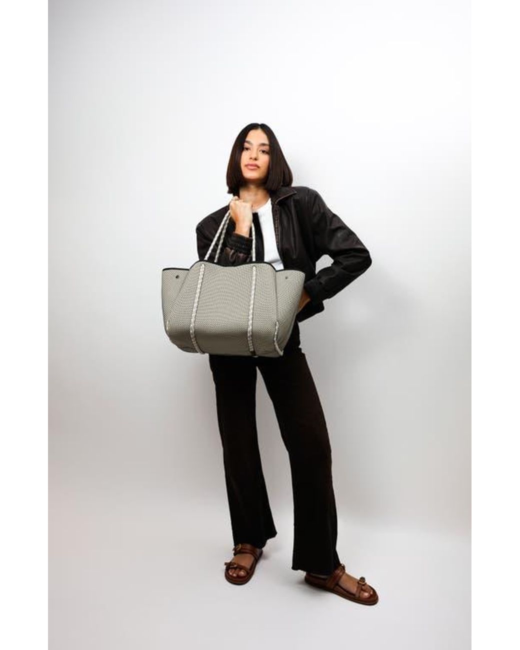 Pop Ups Brand Everyday Neoprene Tote in Brown | Lyst