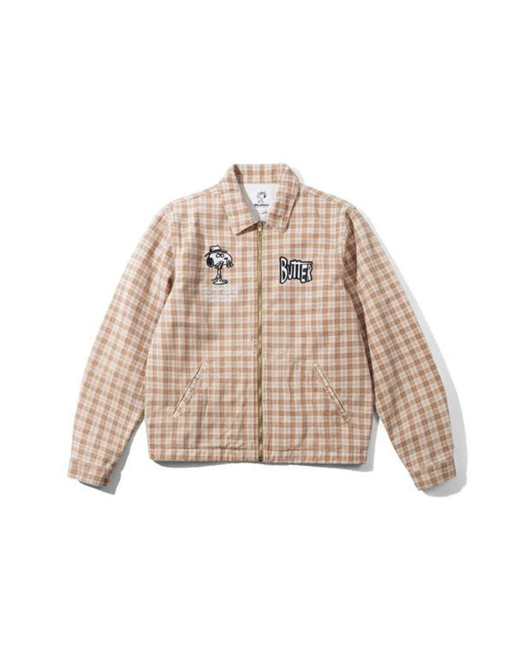 Butter Goods Peanuts Snoopy Spike Cotton Jacket in Natural for Men | Lyst