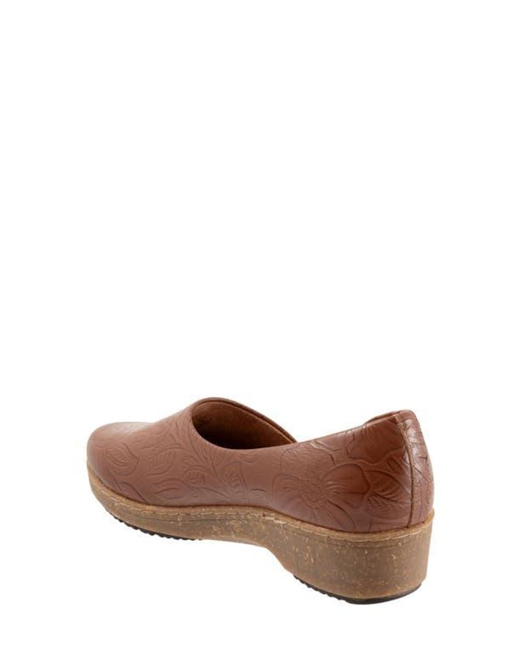 Softwalk Addie Half D'Orsay Platform Clog in Brown | Lyst
