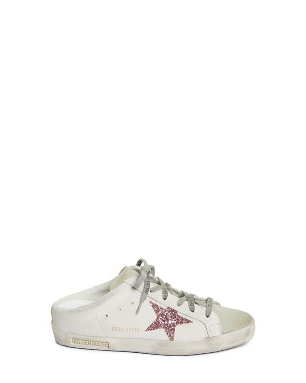 Golden Goose Super-Star Sabot Mule Sneaker in White | Lyst