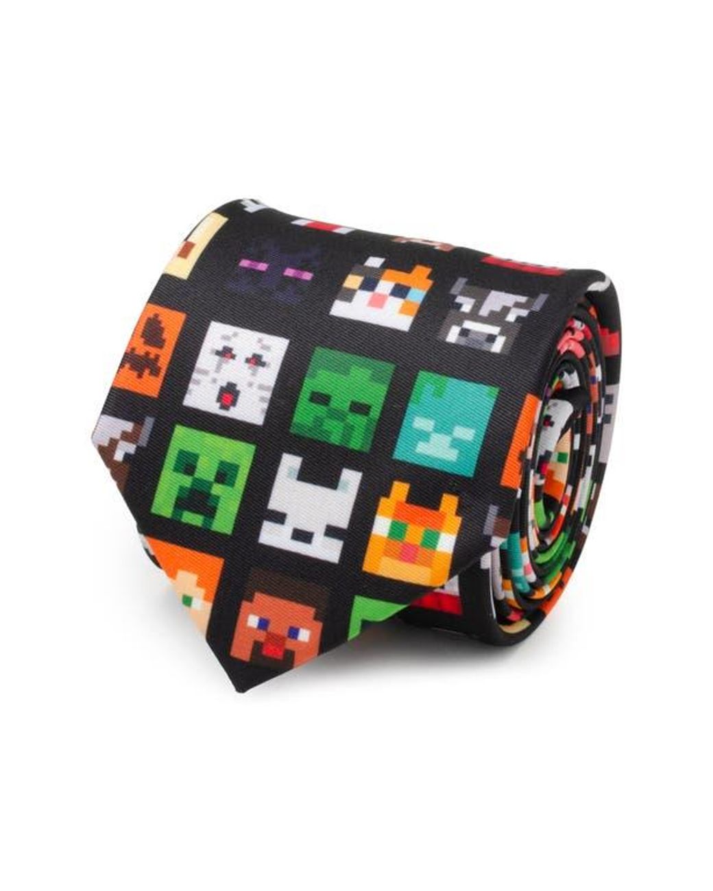 Cufflinks Inc. Minecraft Characters Tie in Black for Men | Lyst