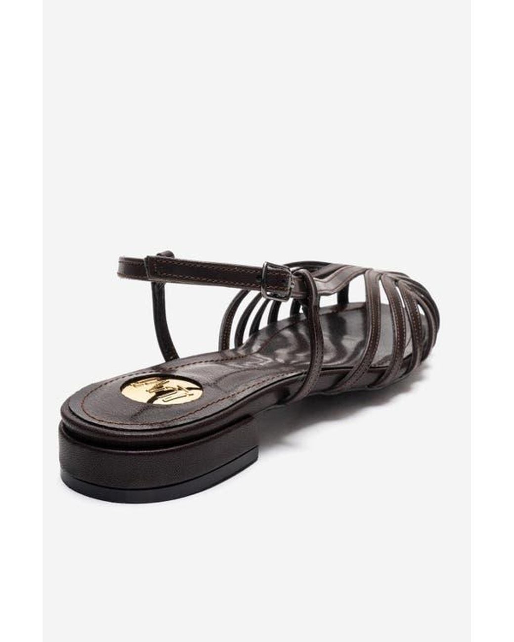 Prologue Shoes Liss Strap Sandal in Black | Lyst