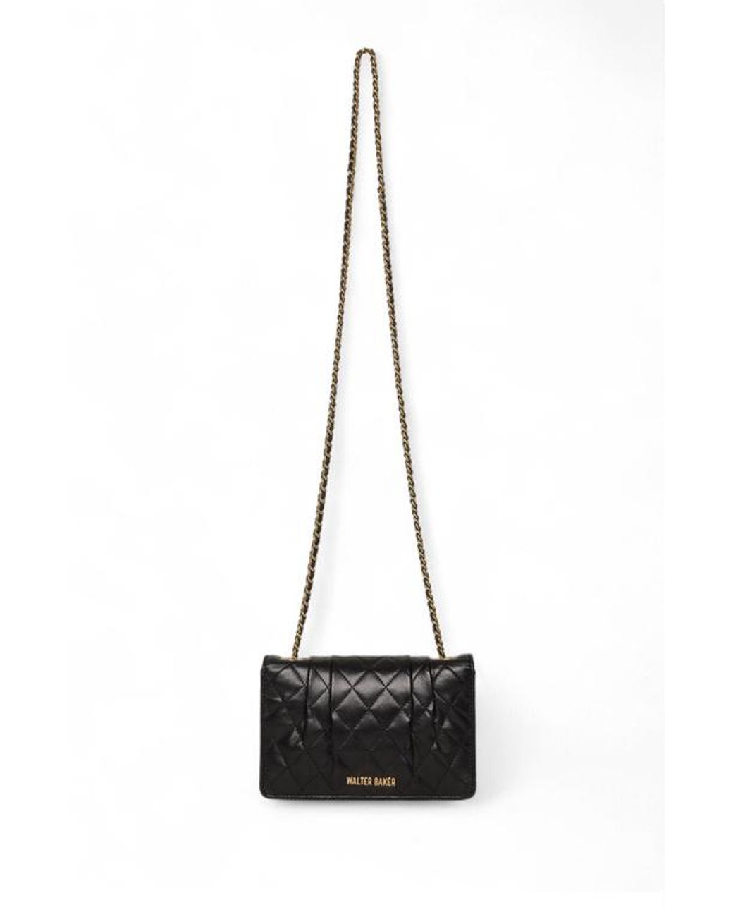 Walter Baker Addison Mini Flap in Black | Lyst