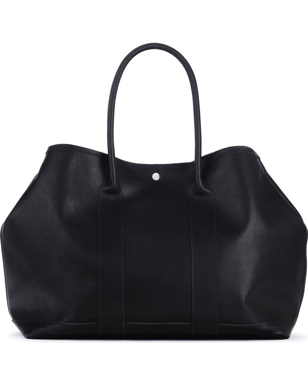 EZRA ARTHUR Audrey American Steer Leather Xl Tote Bag in Black | Lyst