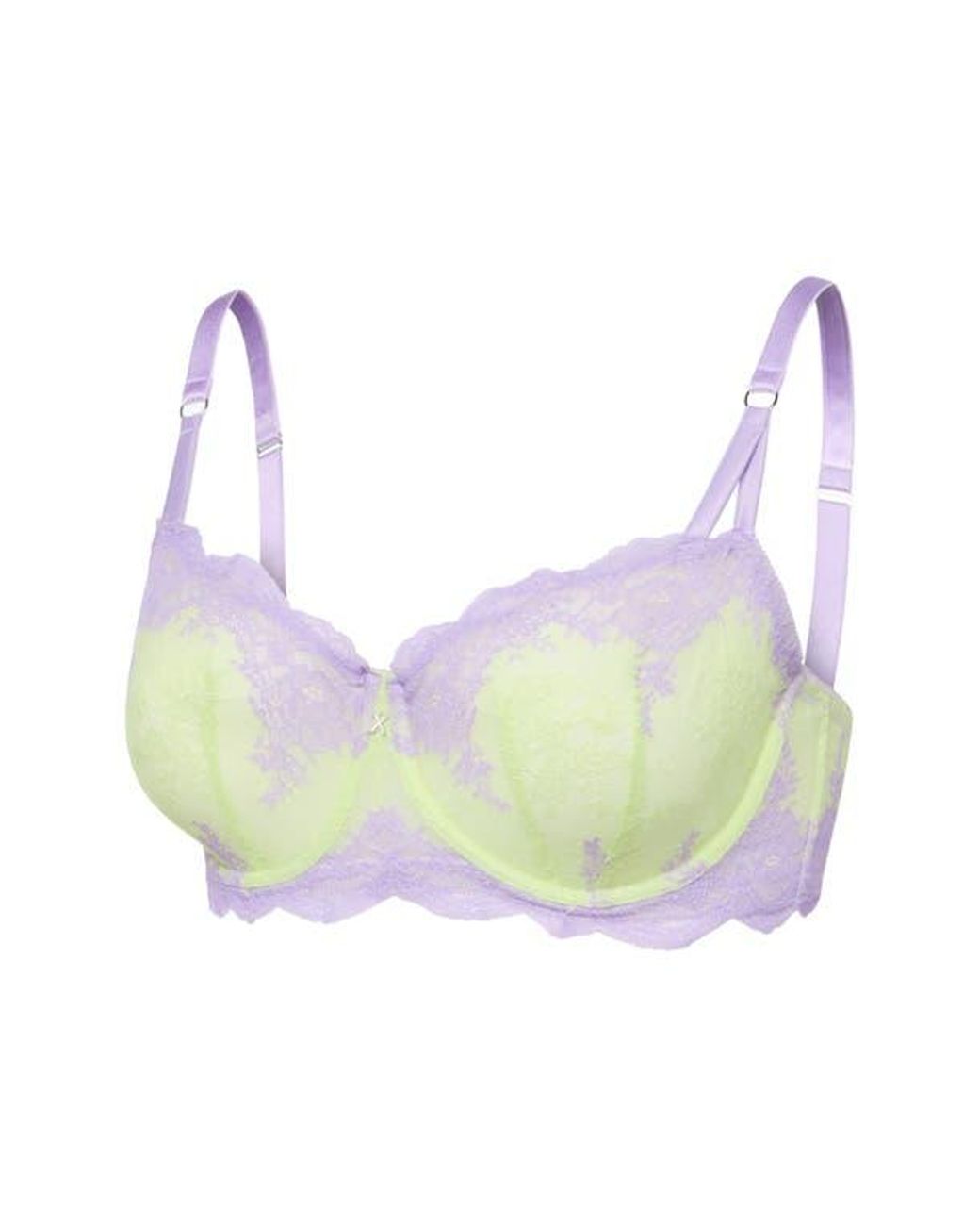 Savage x Fenty Lacestruck Unlined Balconette Bra | Lyst