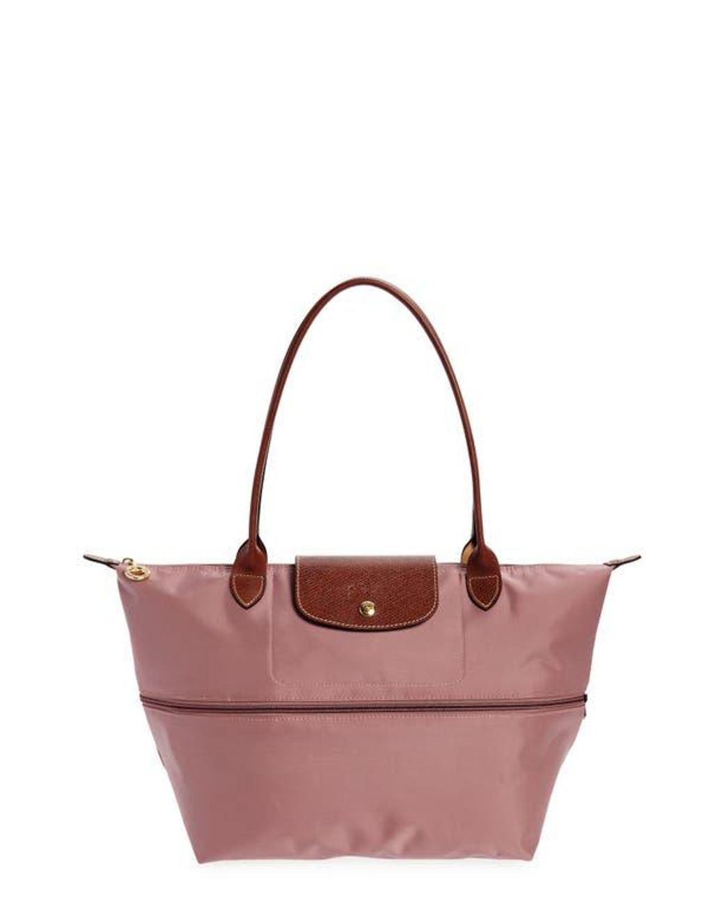 Longchamp Le Pliage Expandable Recycled Nylon Tote in Pink | Lyst