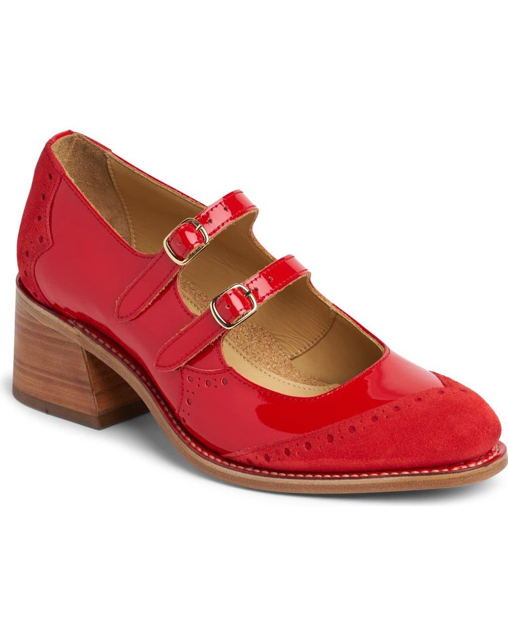 THE OFFICE OF US Miss Amelie Mary Jane Pump in Red | Lyst