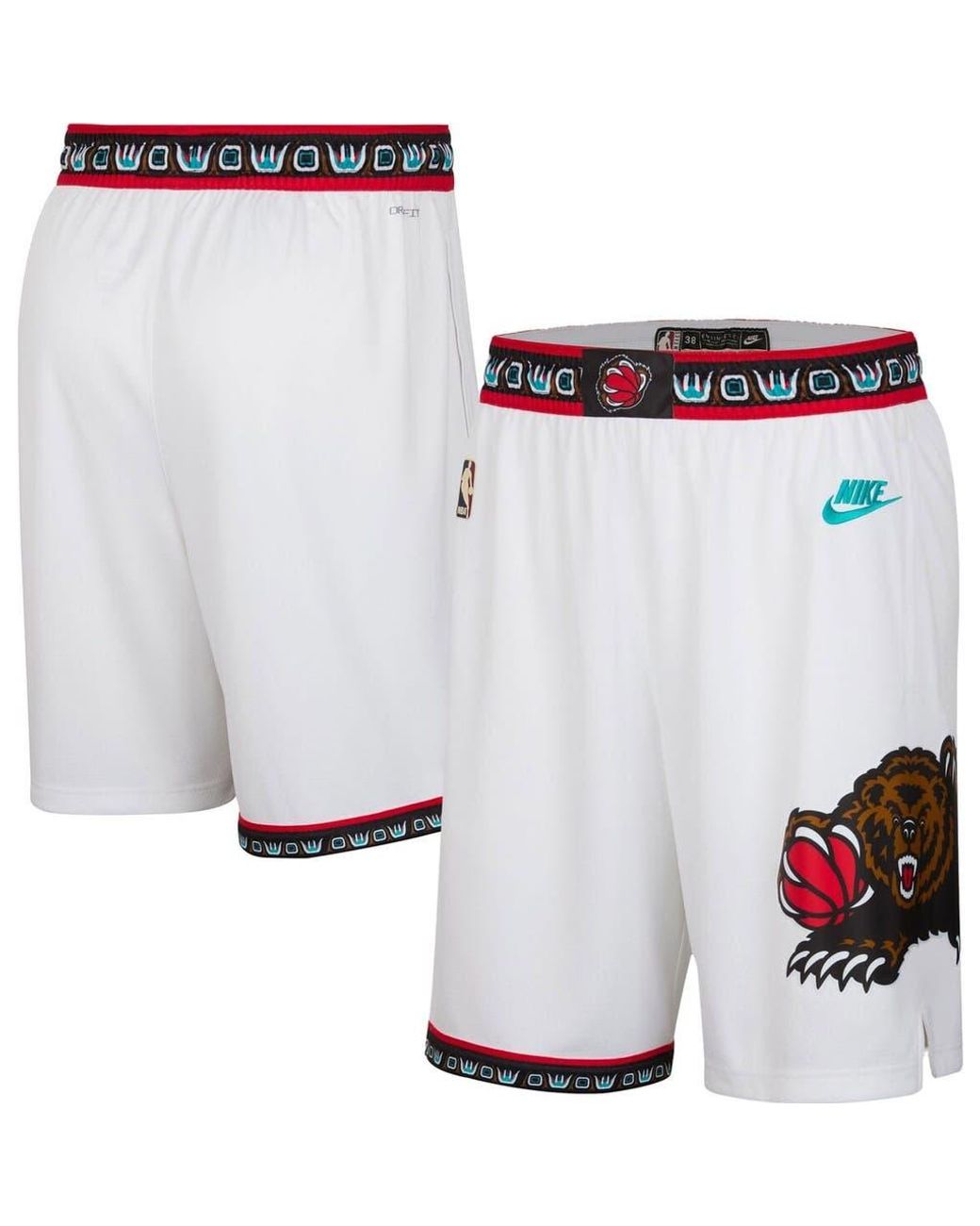 Nike Memphis Grizzlies 2024/25 Classic Edition Swingman Shorts in White ...