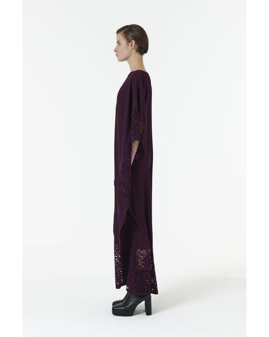 eem Laser-Cut Kaftan in Purple | Lyst