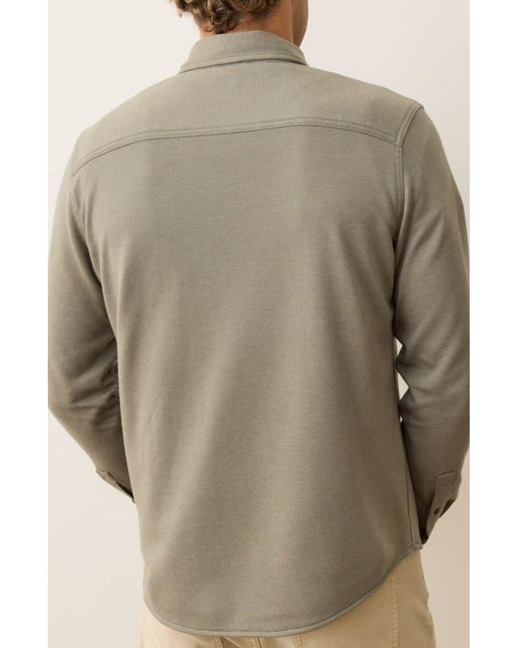 Marine Layer Pacifica Stretch Twill Overshirt in Green for Men | Lyst