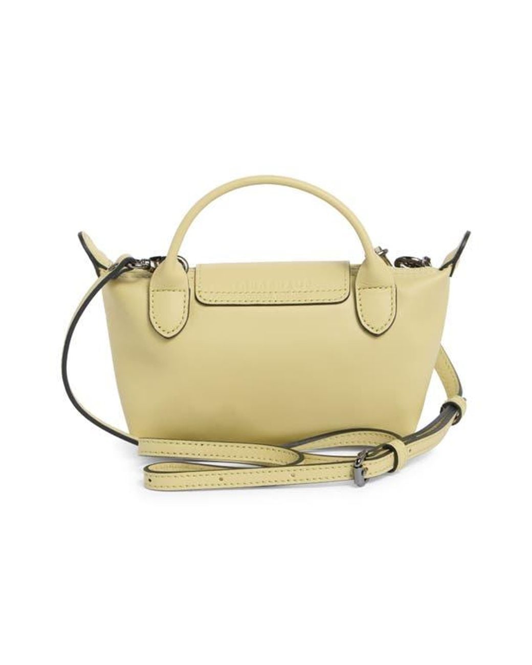 Longchamp Extra Small Le Pliage Xtra Leather Clutch in Metallic | Lyst
