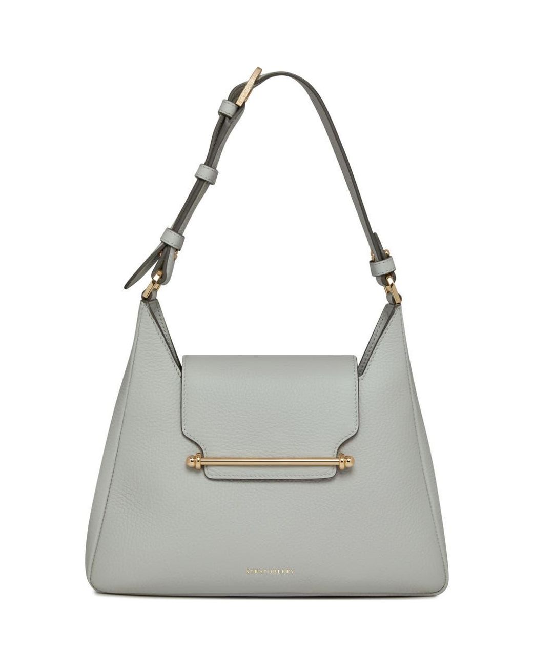 Strathberry Multrees Leather Hobo Bag in Gray | Lyst