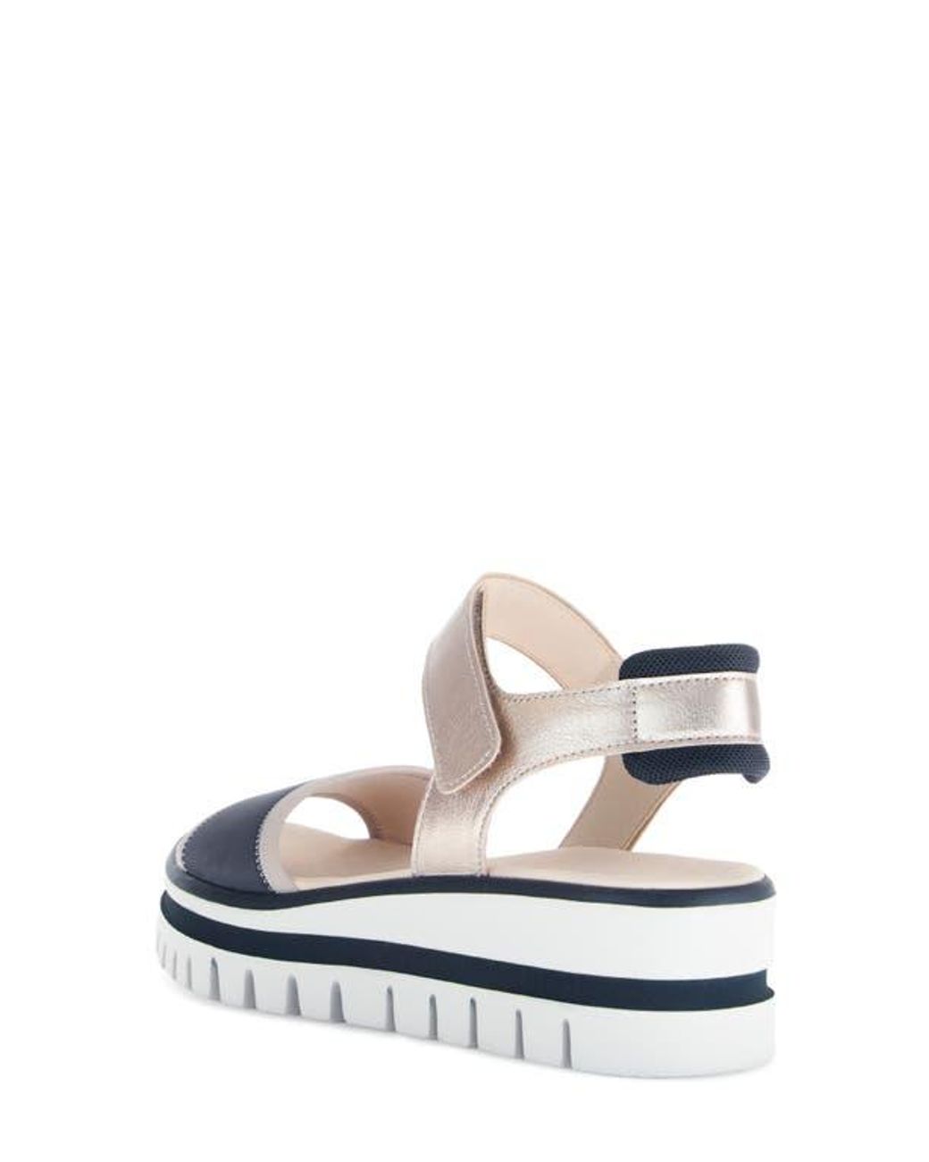Gabor 64.629 Platform Wedge Sandal in White | Lyst