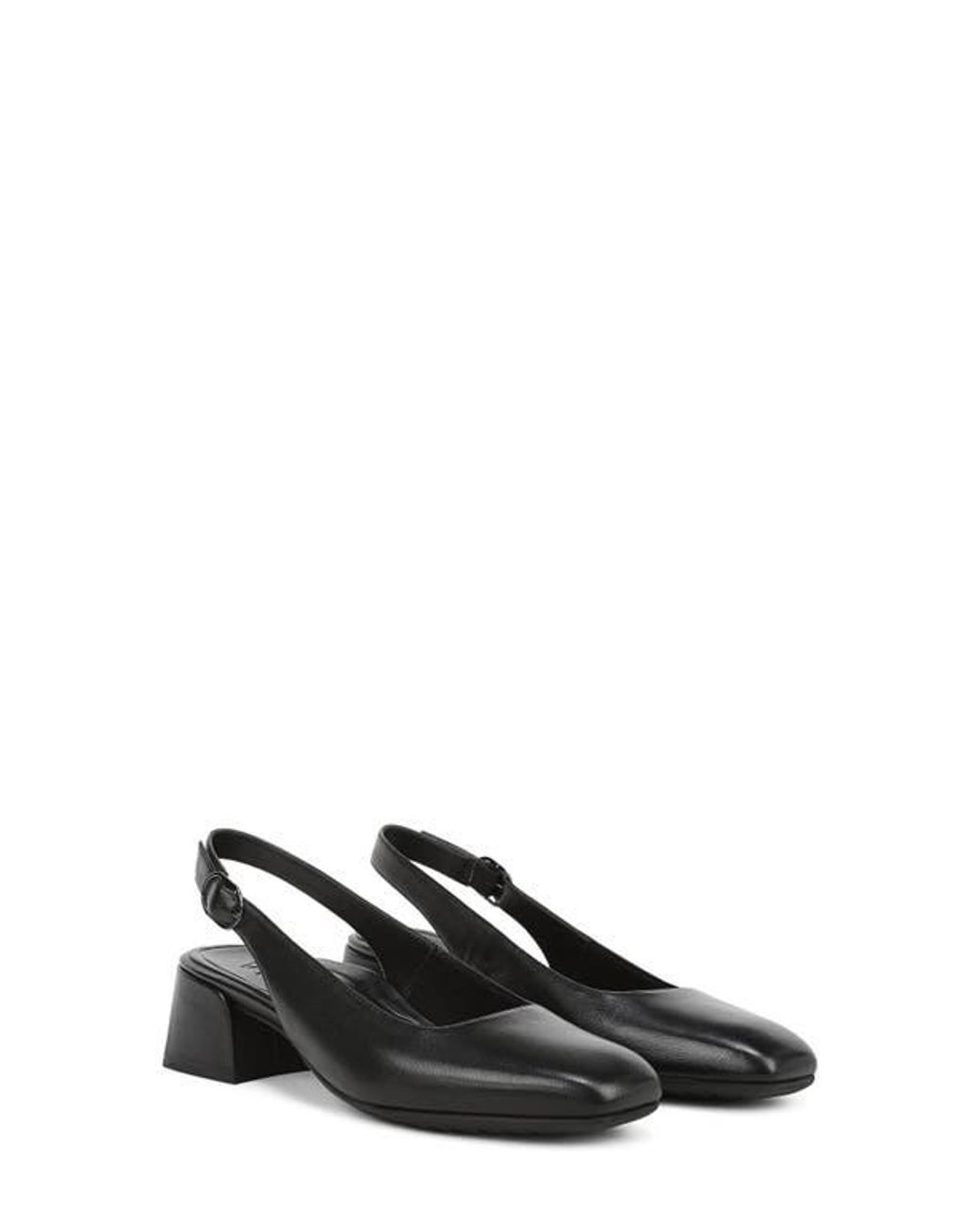 Vionic Reyes Block Heel Slingback Pump in Black | Lyst