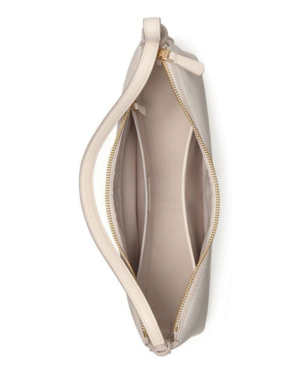 Kate Spade Loop Pebble Leather Shoulder Bag in Gray | Lyst