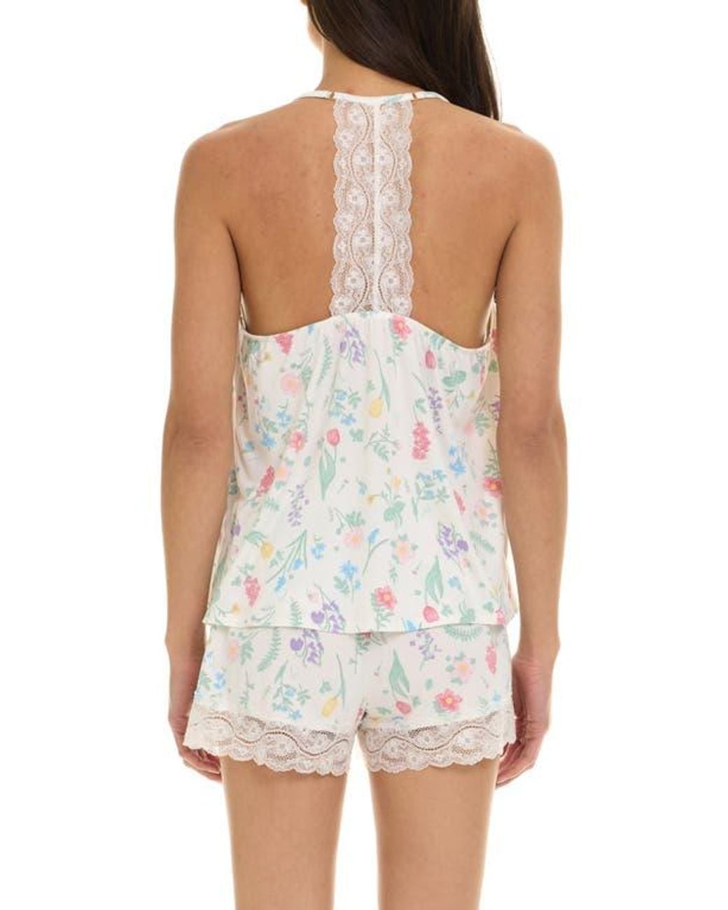 Flora Nikrooz Eloise Floral Short Pajamas in White | Lyst
