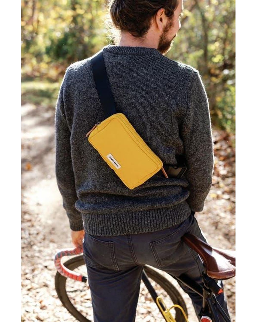 Made Free Hip Pack Waistpack in Yellow for Men | Lyst