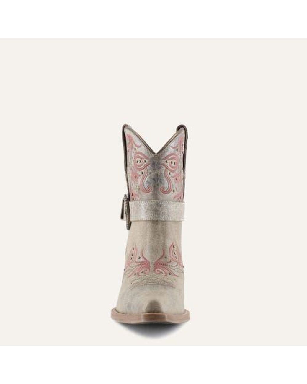 Buck & Brana Madison Leather Boots in Gray | Lyst