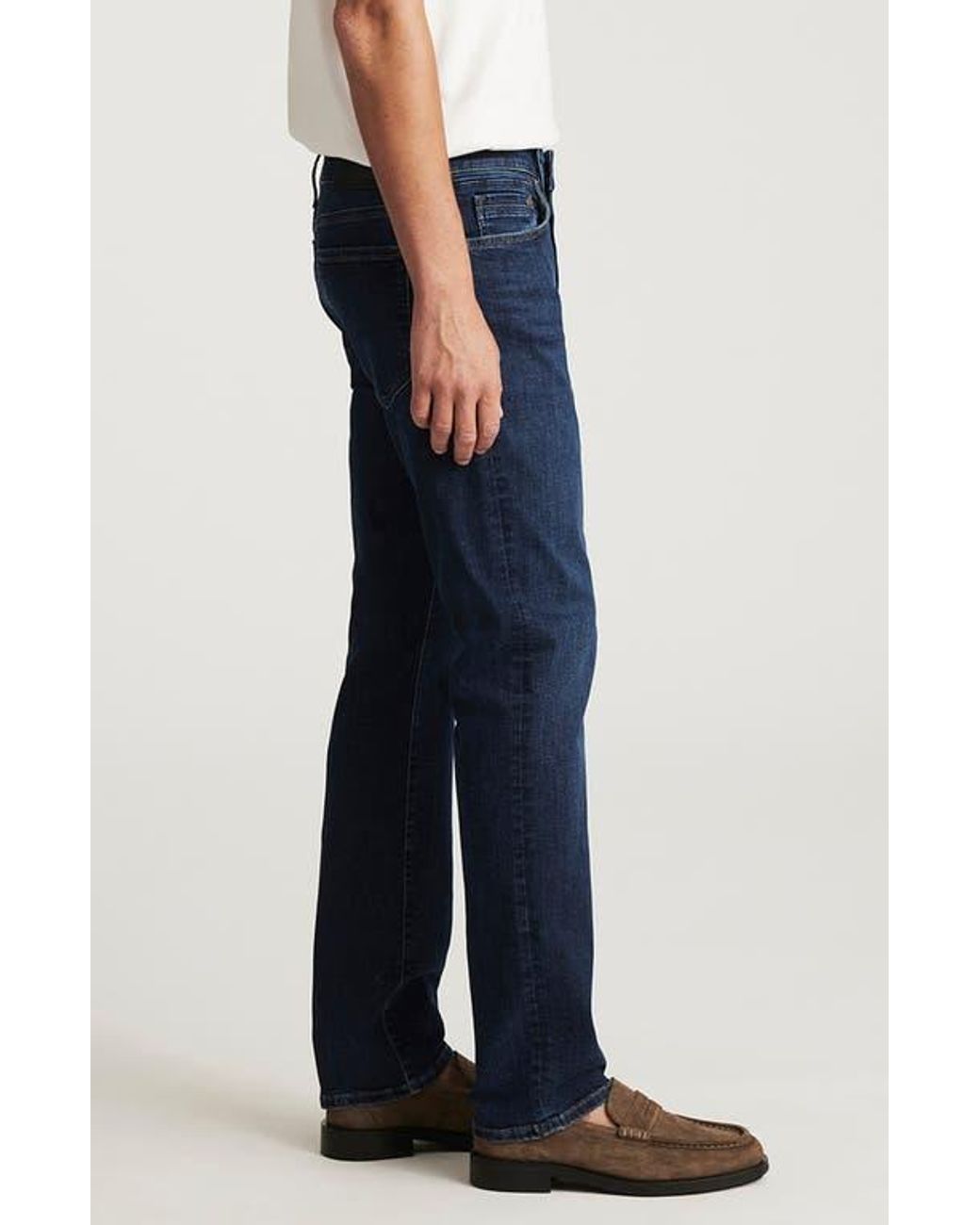 Mavi Matt Relaxed Straight Fit Jeans in Blue for Men | Lyst