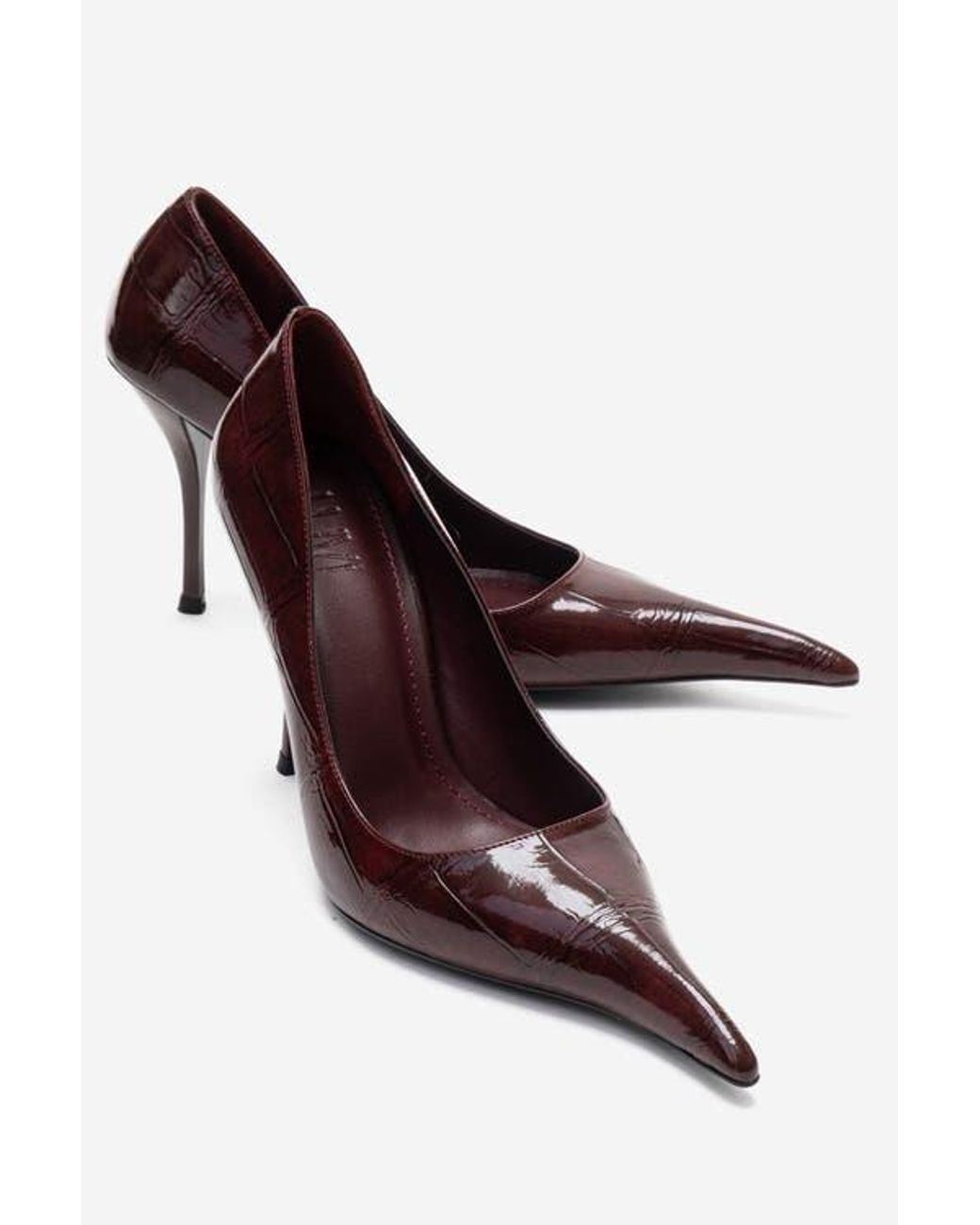 Prologue Shoes Luce Pointed Toe Stiletto Pump in Purple | Lyst
