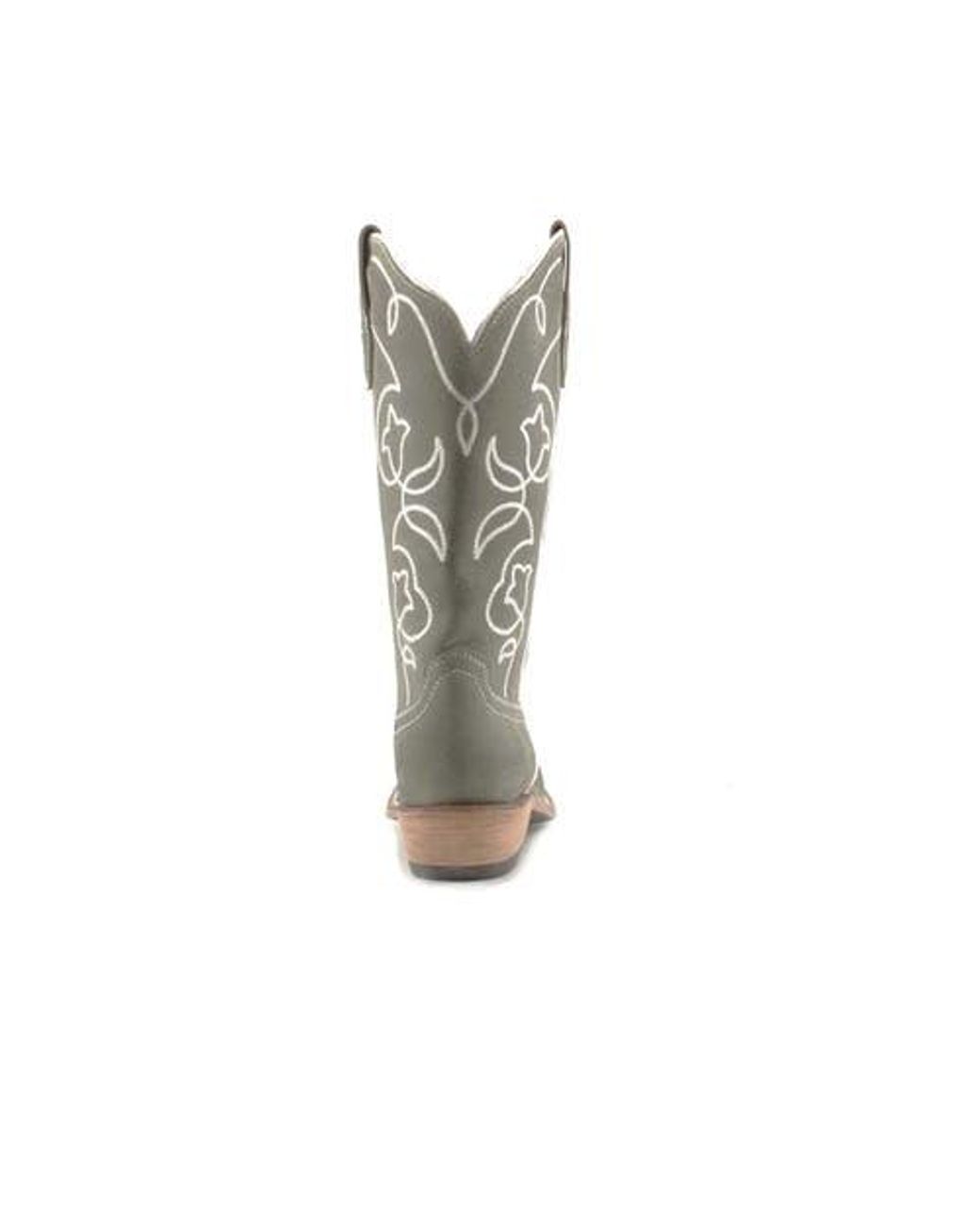 Buck & Brana Christianne Leather Boots in Gray | Lyst