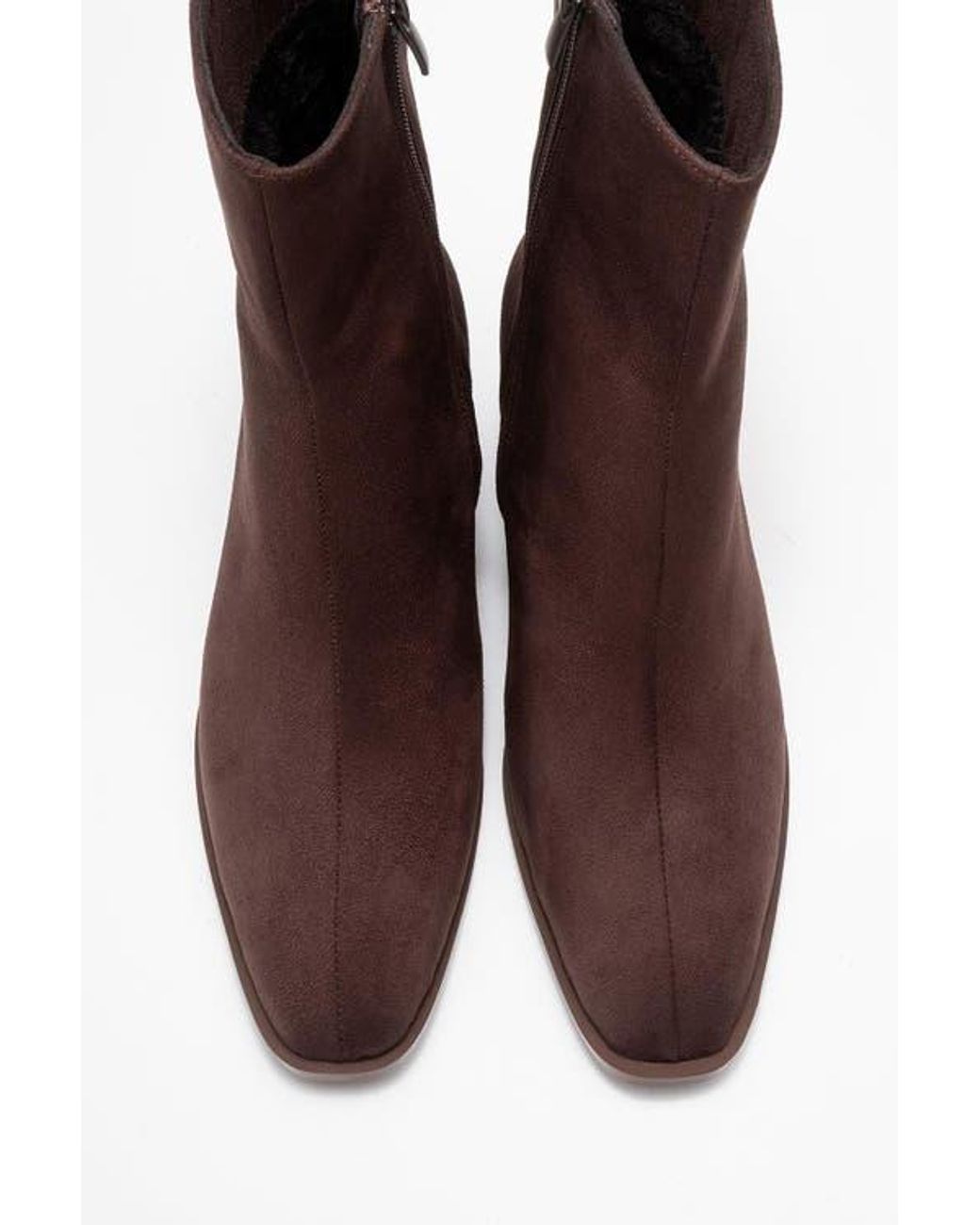 Prologue Shoes Chara Block Heel Ankle Boot in Brown | Lyst