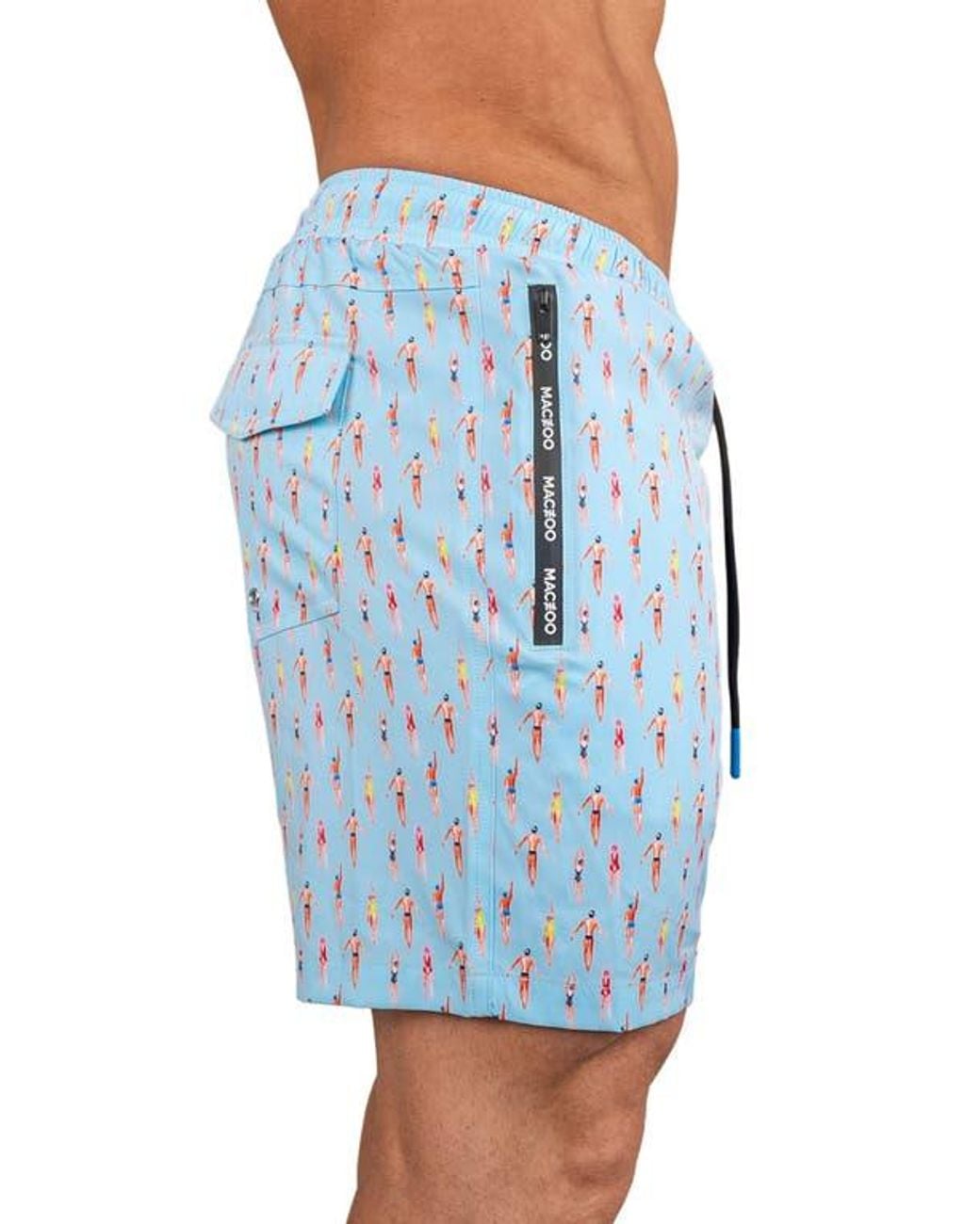 Maceoo Swim Lion Pool Swim Trunks in Blue for Men | Lyst