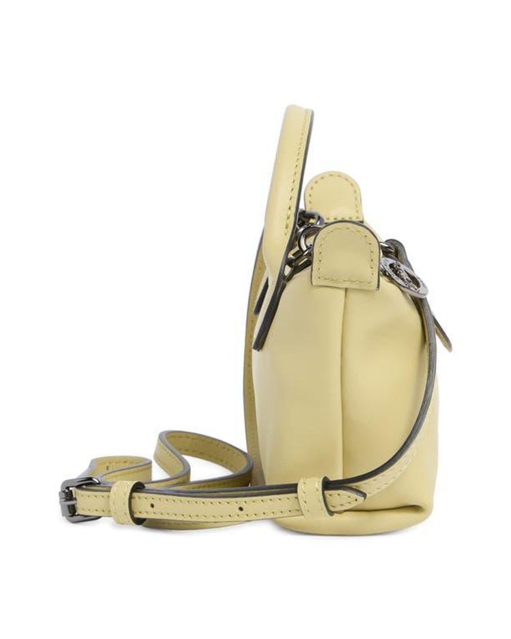 Longchamp Extra Small Le Pliage Xtra Leather Clutch in Metallic | Lyst