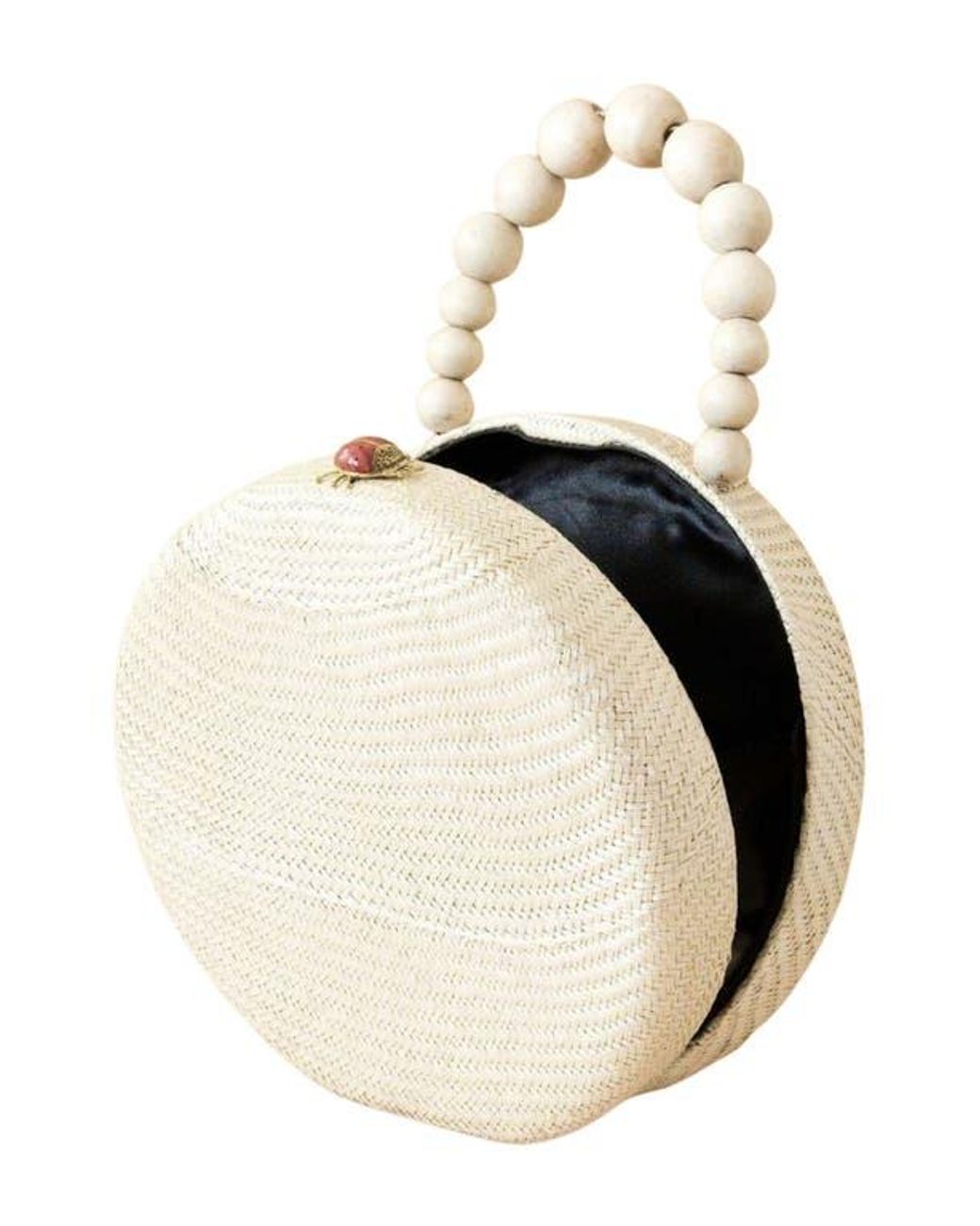 LIKHÂ Round Top Handle Bag in Natural | Lyst