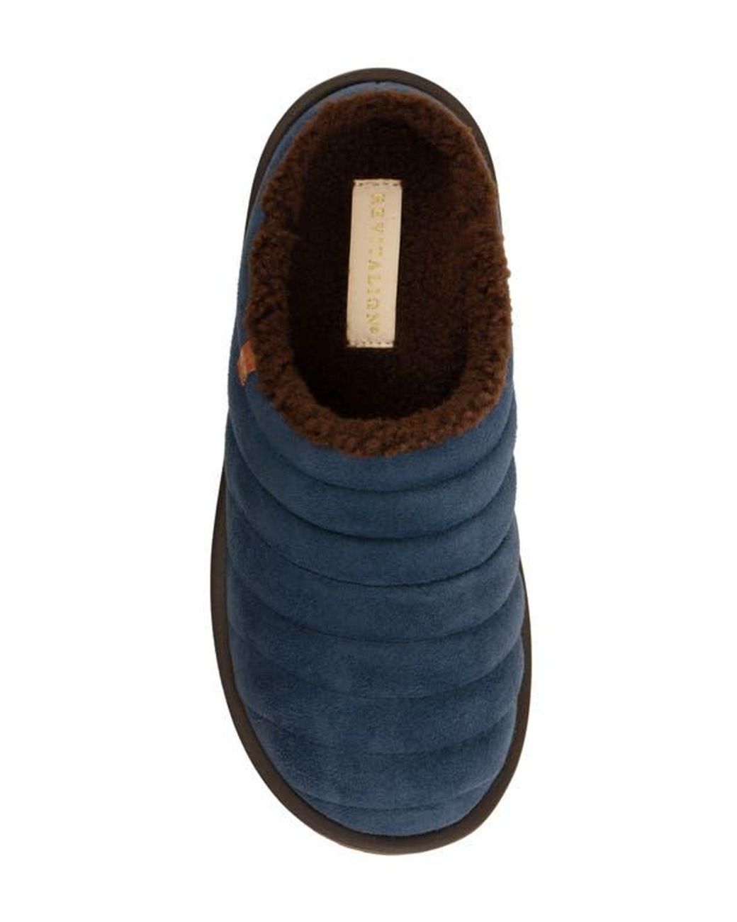 Revitalign Valley Faux Fur Lined Slipper in Blue | Lyst