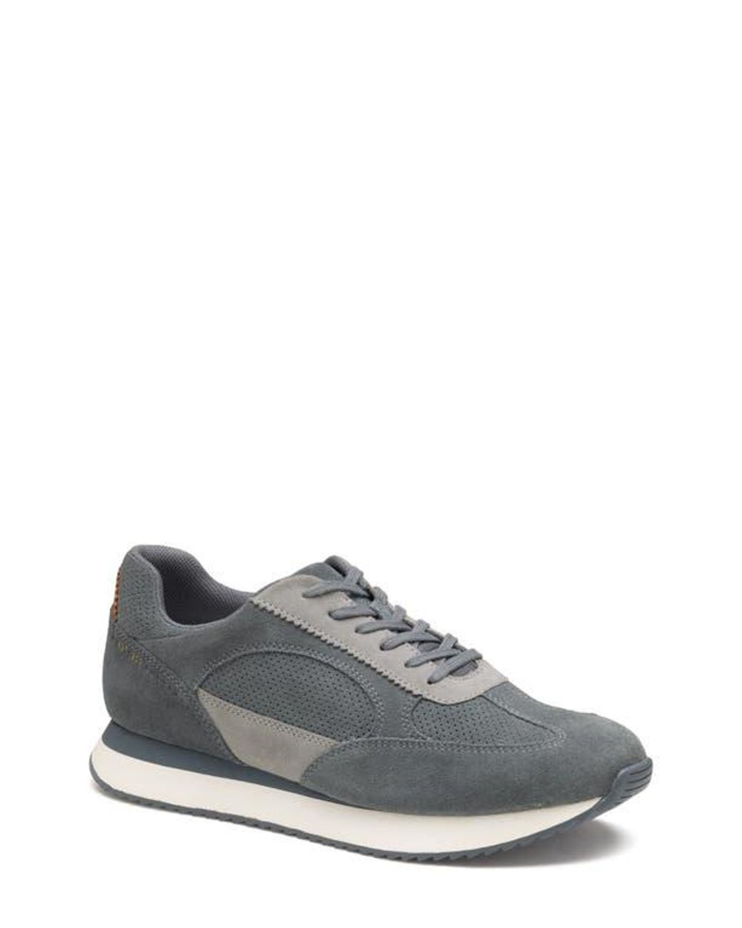 Johnston & Murphy Chase Perforated Sneaker in Gray for Men | Lyst