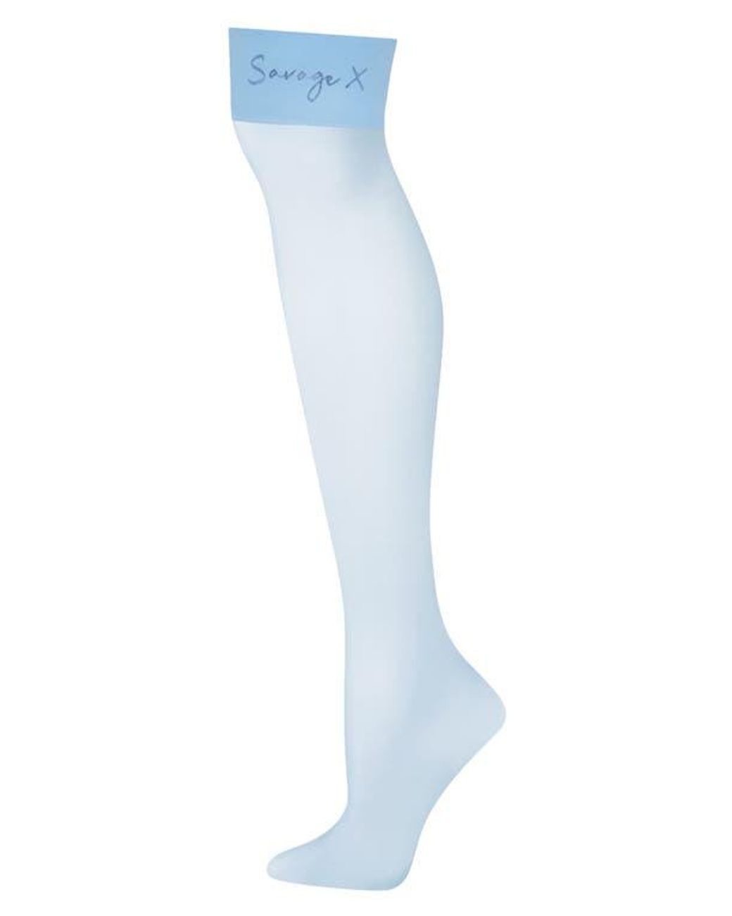 Savage x Fenty Savage X Back Seam Stockings in Blue | Lyst