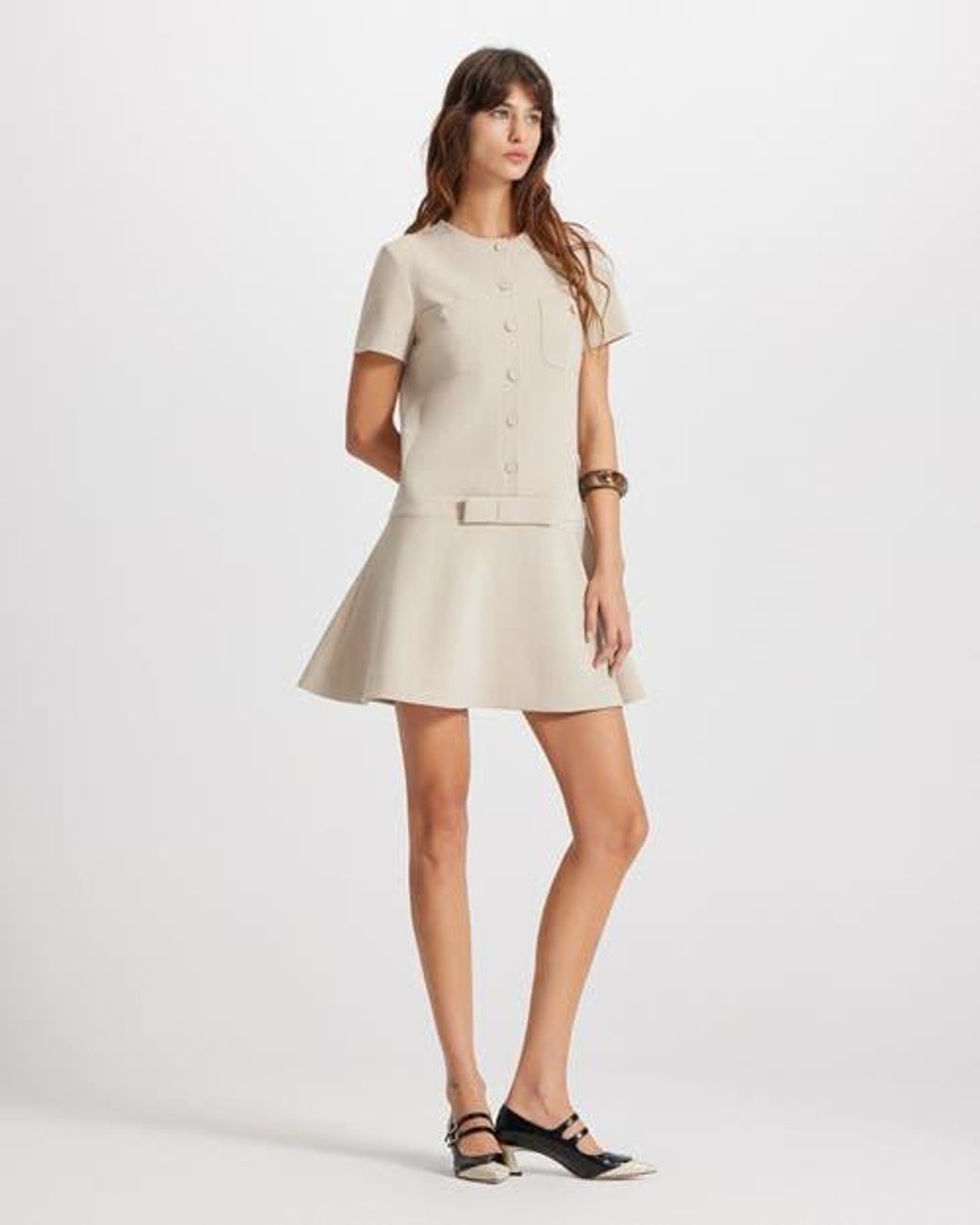Theo the Label Daphne Fluted Mod Dress | Lyst