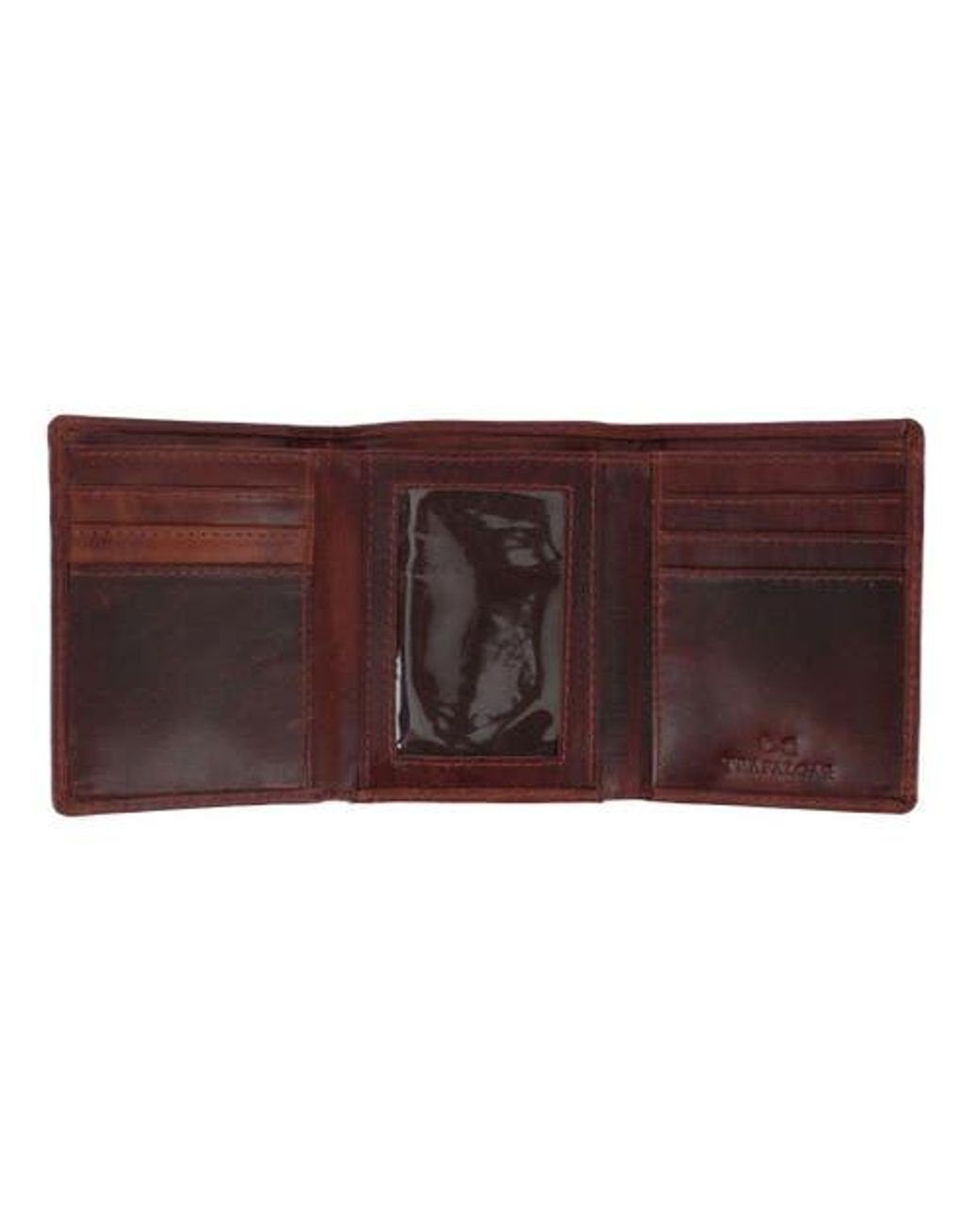 Trafalgar Tennyson Tri-Fold Genuine Leather Wallet With Id Window in ...